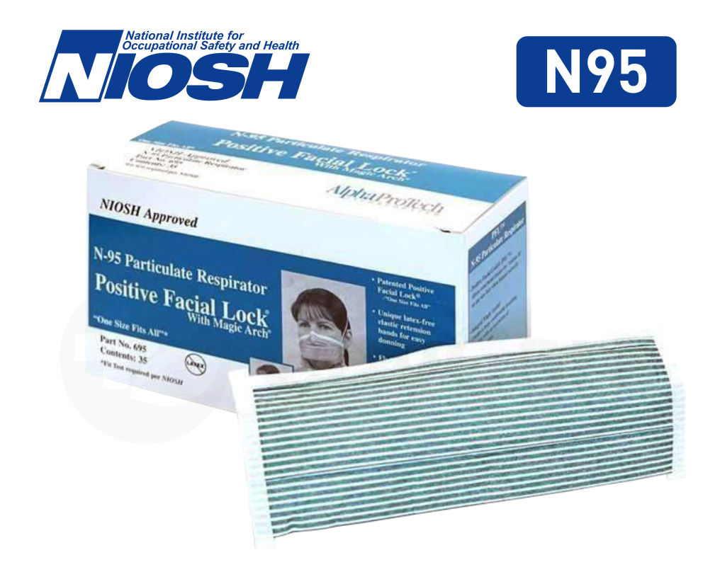 Alpha Protect N95 Respirator - Blue Solutions Medical Korea